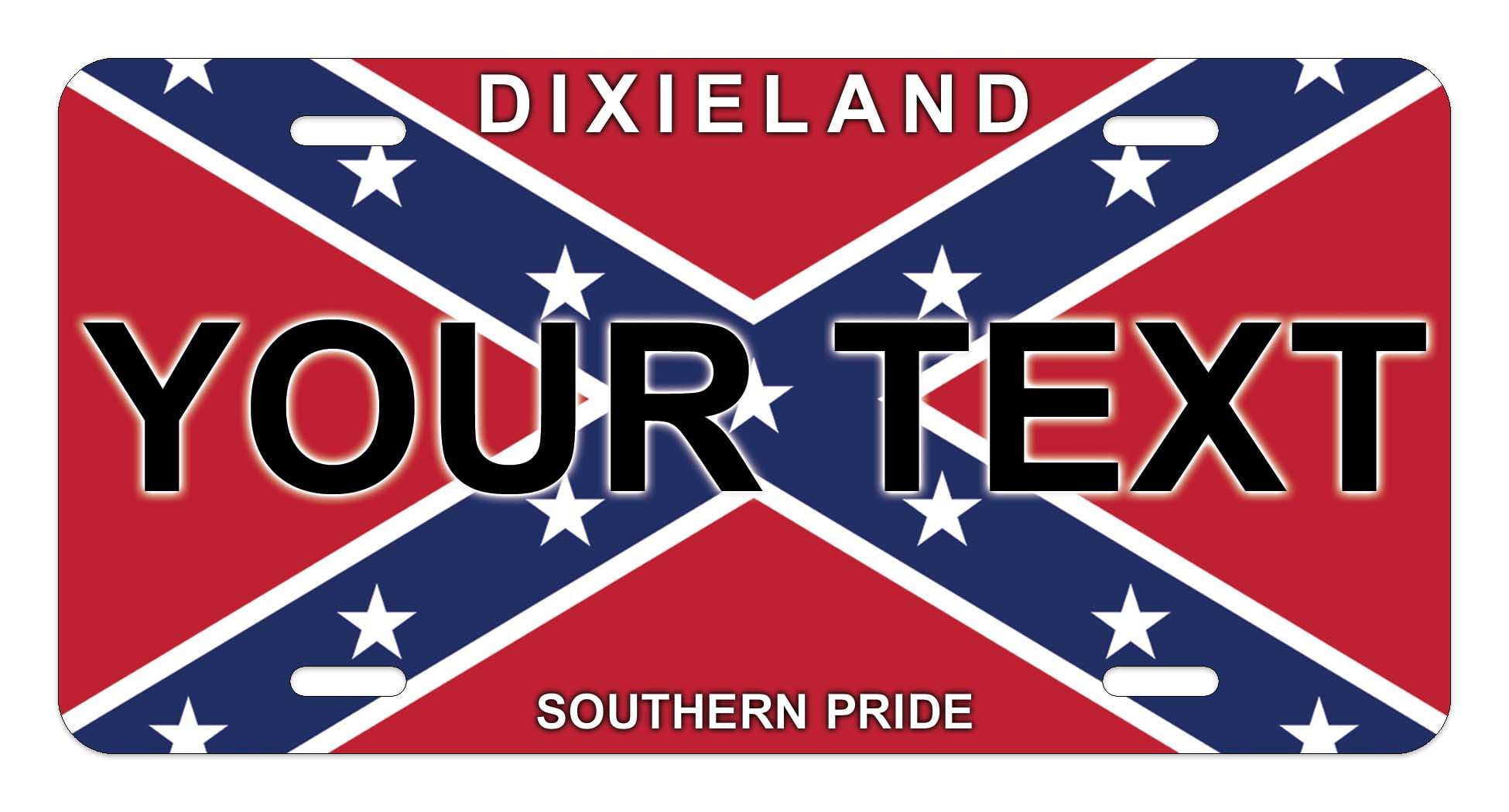 Curb-N-Sign® Custom License Plate, Made in USA Aluminum Composite ...