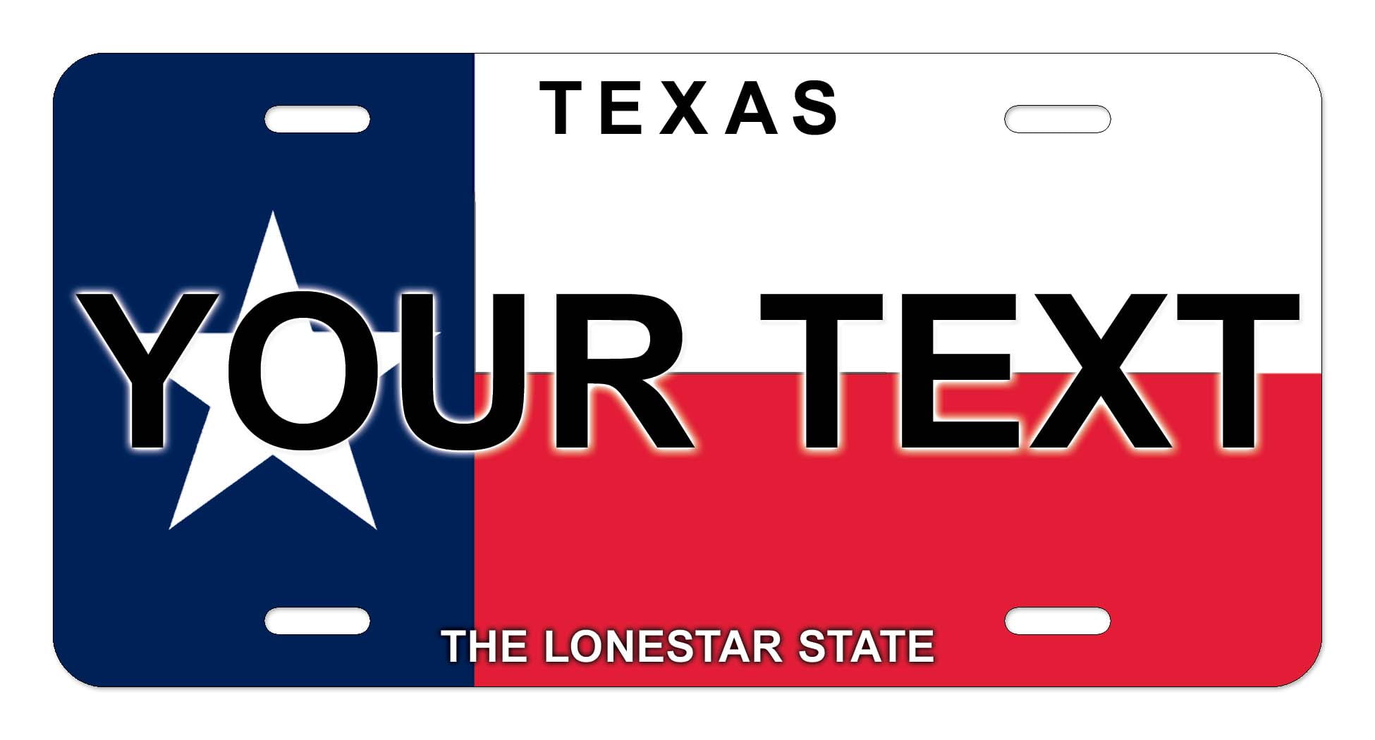 Curb-N-Sign® Custom License Plate, Made in USA Aluminum Composite ...