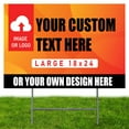 Curb-N-Sign® Custom Yard Signs, Make your own custom sign for business ...