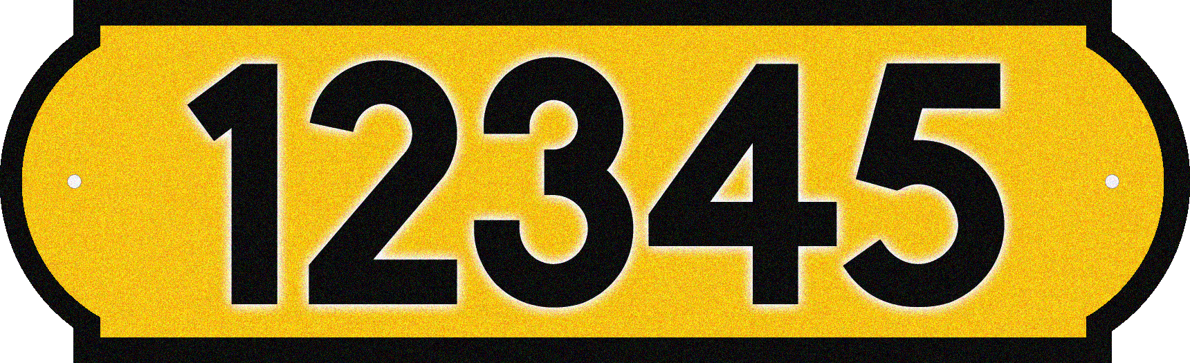 Curb-N-Sign® Horizontal Fancy Address Numbers for Outside, Custom ...