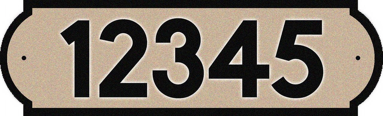 Curb-N-Sign® Horizontal Fancy Address Numbers for Outside, Custom ...