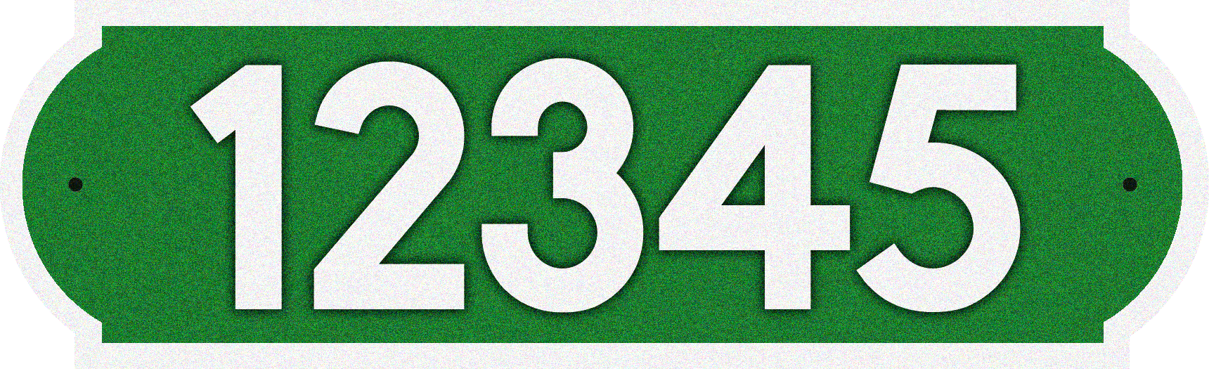 Curb-N-Sign® Horizontal Fancy Address Numbers for Outside, Custom ...