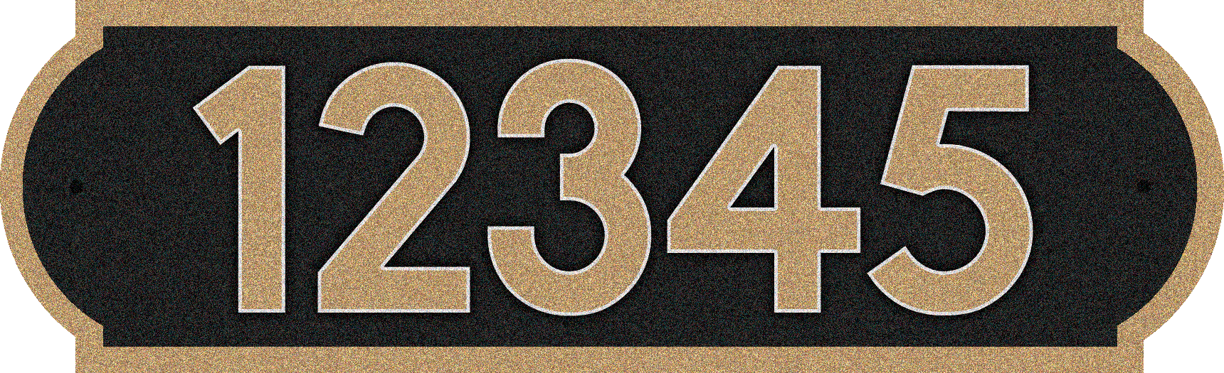 Curb-N-Sign® Horizontal Fancy Address Numbers for Outside, Custom ...