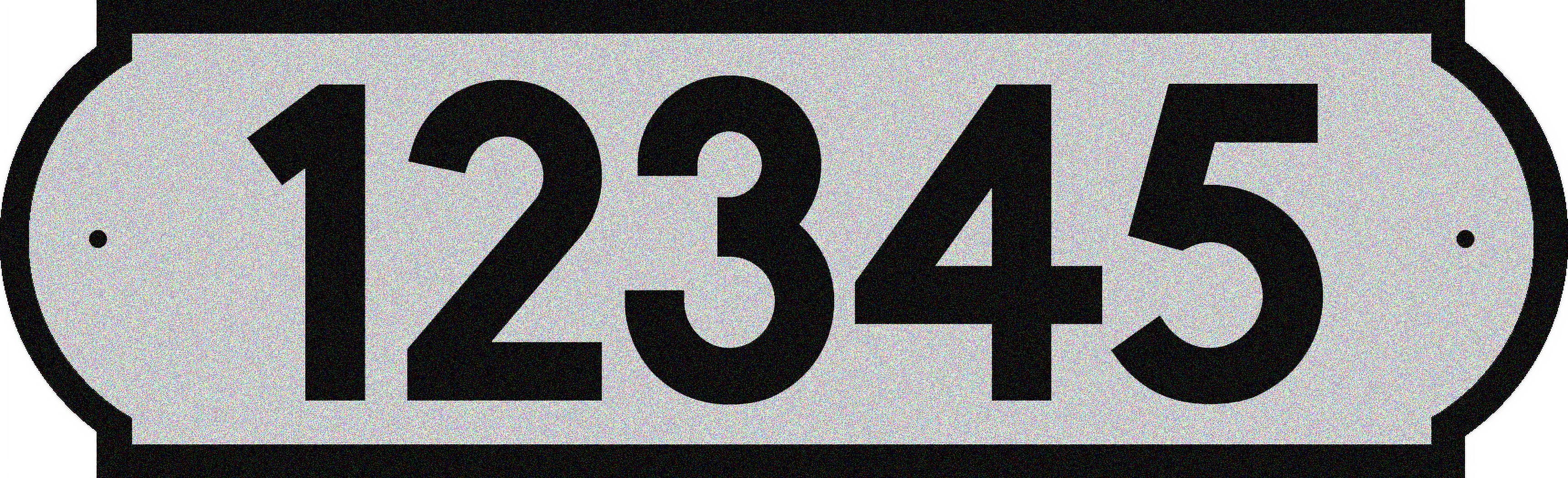Curb-N-Sign® Horizontal Fancy Address Numbers for Outside, Custom ...
