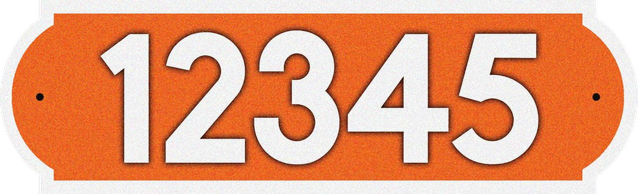 Curb-N-Sign® Horizontal Fancy Address Numbers for Outside, Custom ...