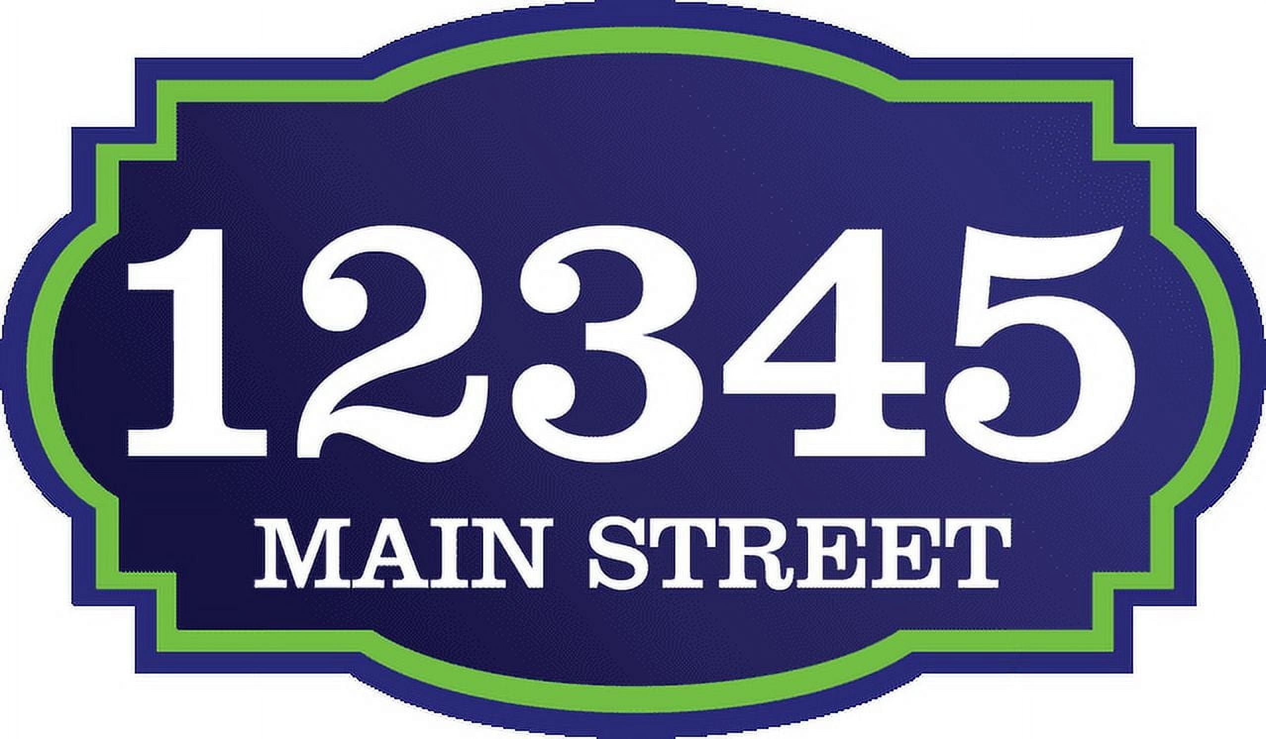 Curb-N-Sign® Horizontal House Address Decals, Victorian Fancy Super ...