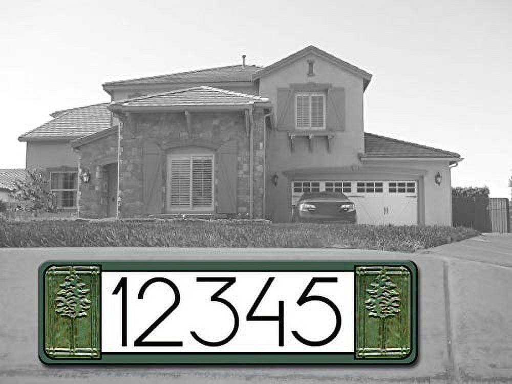 Curb-N-Sign, Reflective Curb Address Plaque, 5x18in, Grand Californian ...
