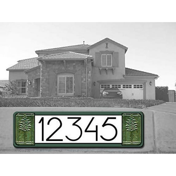 Curb-N-Sign, Reflective Curb Address Plaque, 5x18in, Grand Californian ...