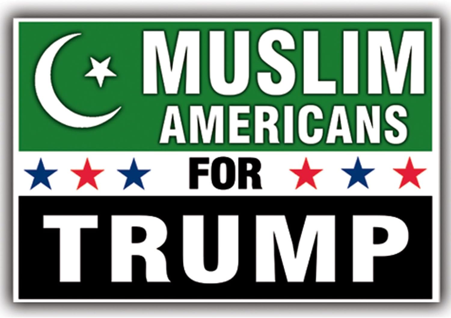 Curb-N-Sign® Muslim Americans for Trump 2024 Yard Sign for Outside ...