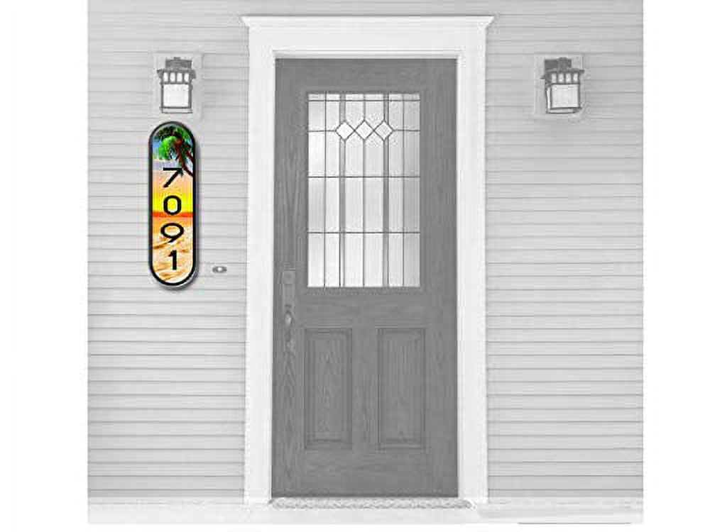 Curb-N-Sign, Vertical Reflective Address Sign, Customized for You ...