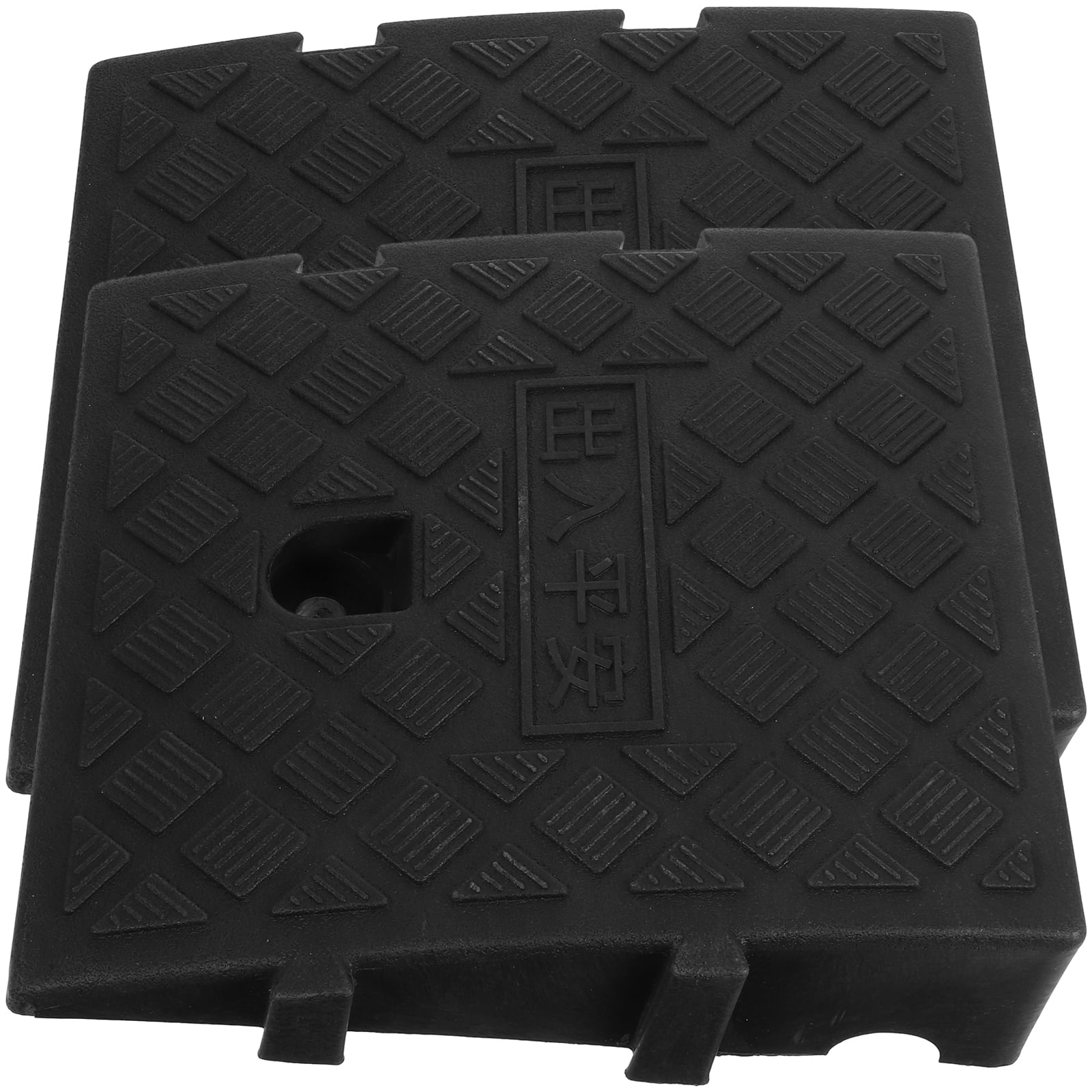 Curb Ramp,2.75‘’ Rise Height 2 Pack,Heavy Duty Plastic Ramps,Interlock ...