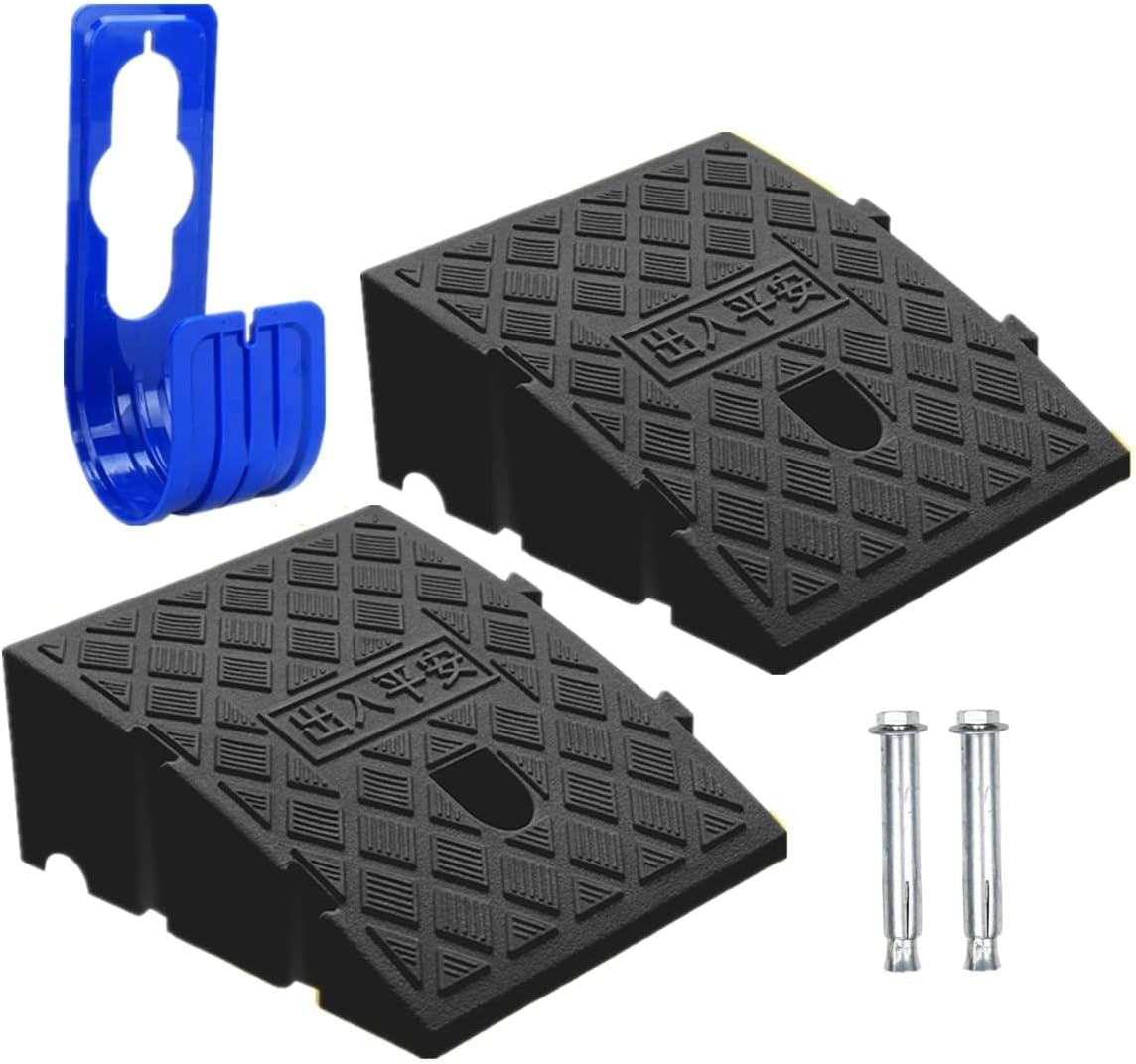 Curb Ramp Black Color with one Large Hose Hook, Portable Lightweight ...