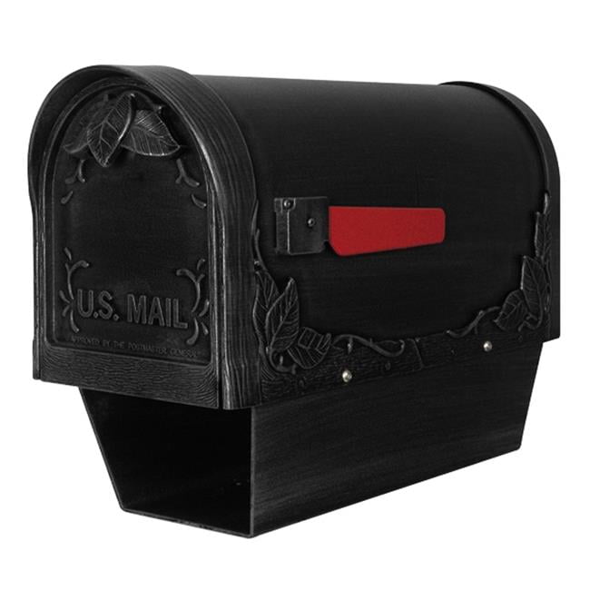 Curbside Mailbox with Paper Tube-Black - Walmart.com