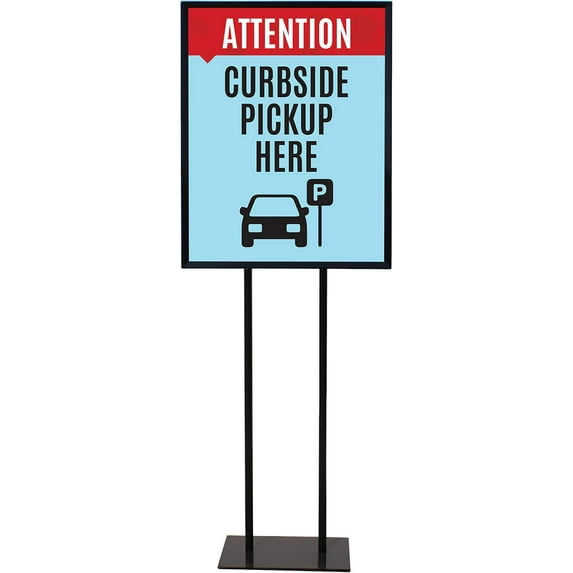 Curbside Pickup Here - Floor Standing Sign - Walmart.com
