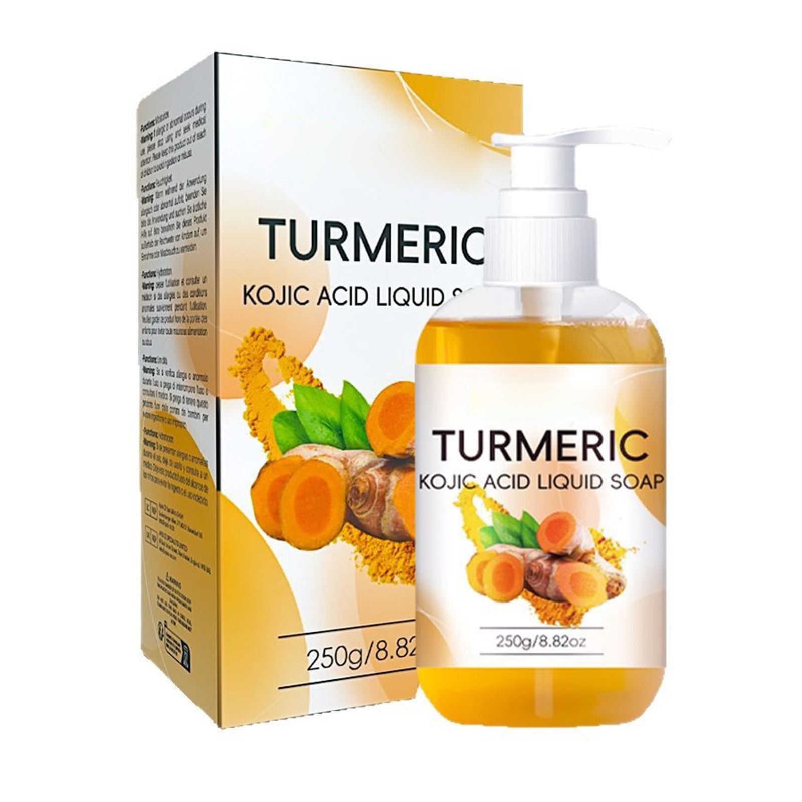 Curcuma Kojic Liquid Soap 250ml Body Bath Cleansing Shower Gel Delicate ...