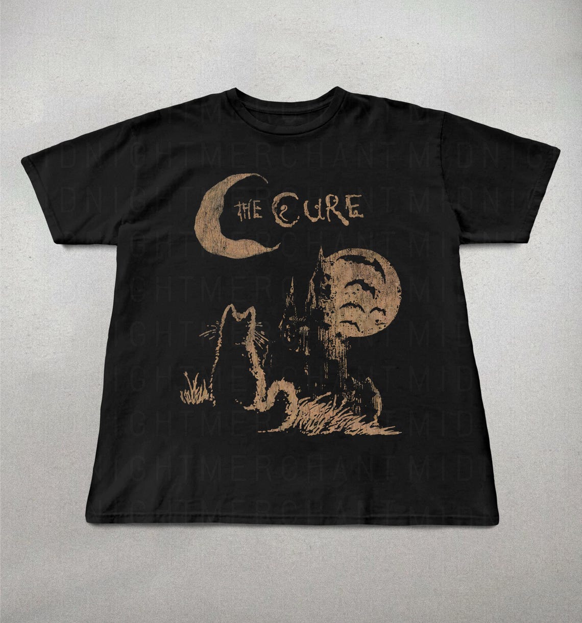 The Cure Cat Tee, 90s Alt Indie Rock, Unisex shirt, Music Gifts, Cat ...