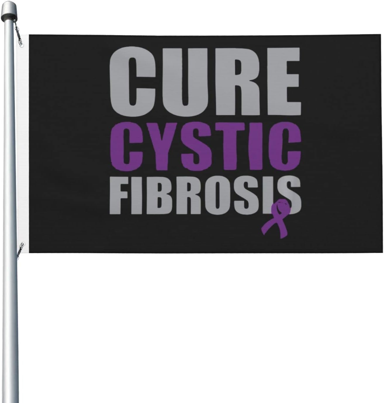 Cure Cystic Fibrosis Flag 3x5 Ft Outdoor Decoration Banner Yard Flag ...