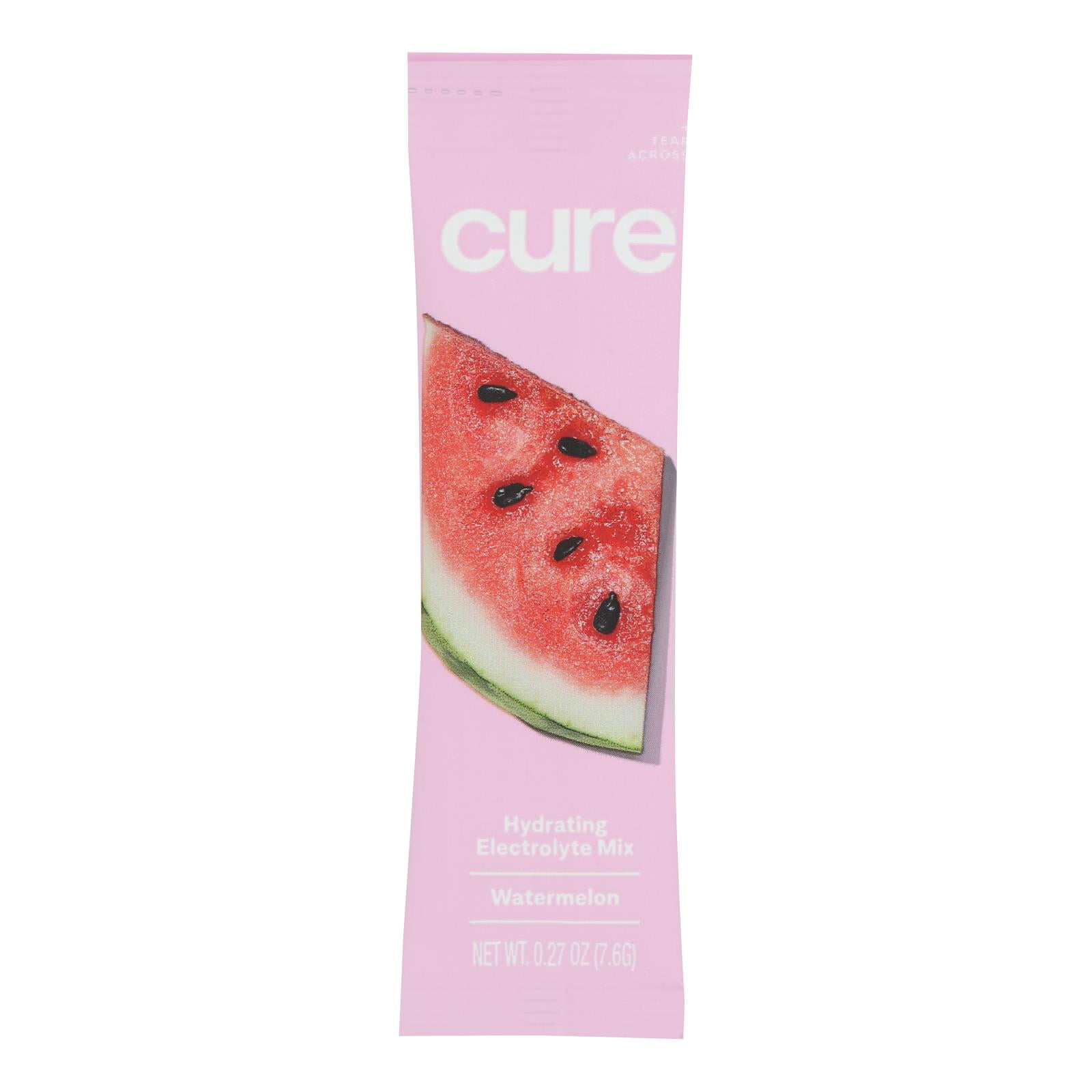 Cure Hydration - Hydrating Drink Mix Watermelon - Case of 8 - 0.29 ...