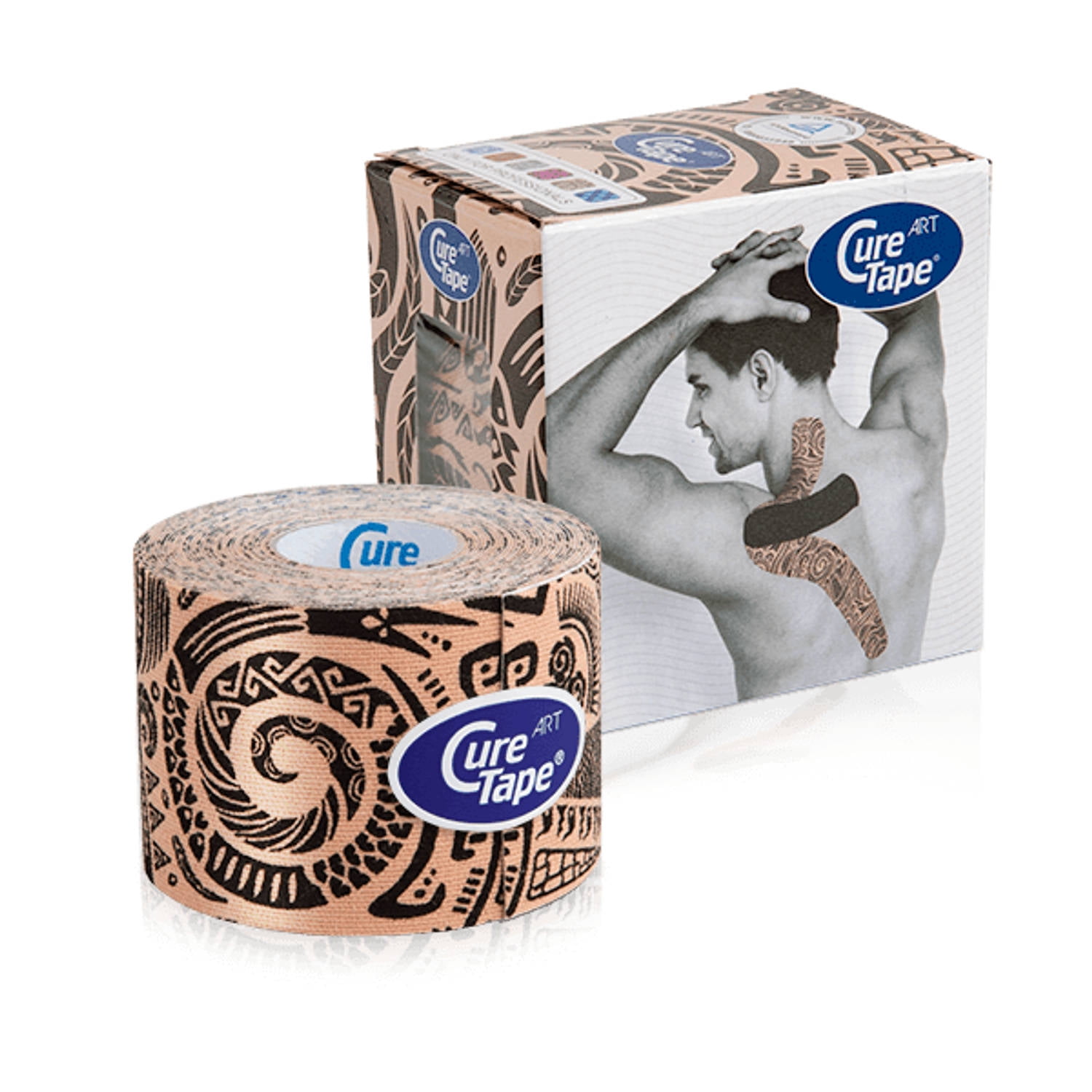 CureTape Art Kinesiology Tape: 2 in. x 16.5 ft. (Tattoo) - Walmart.com