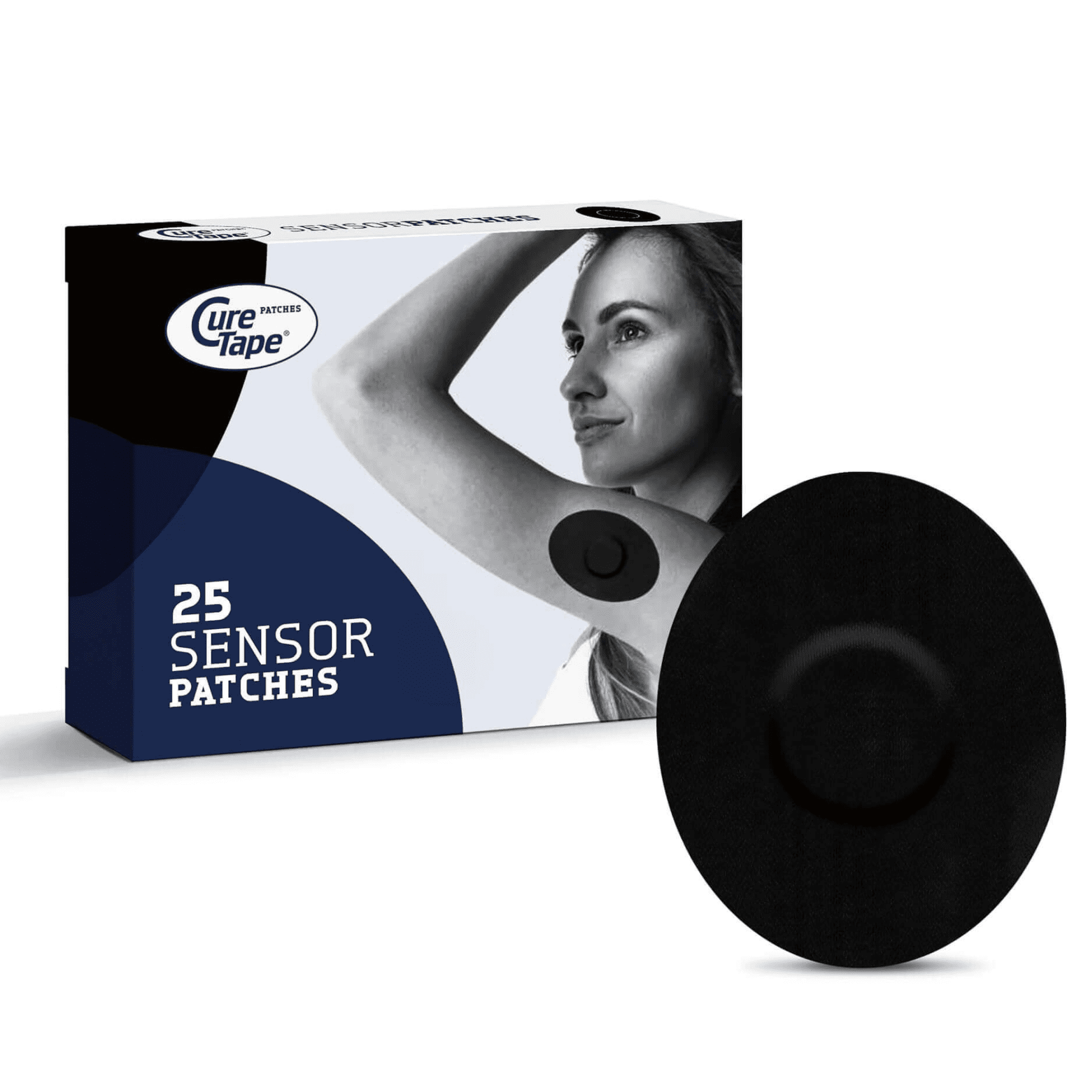 CureTape Sensor Patches: 25-pack (Black) - Walmart.com