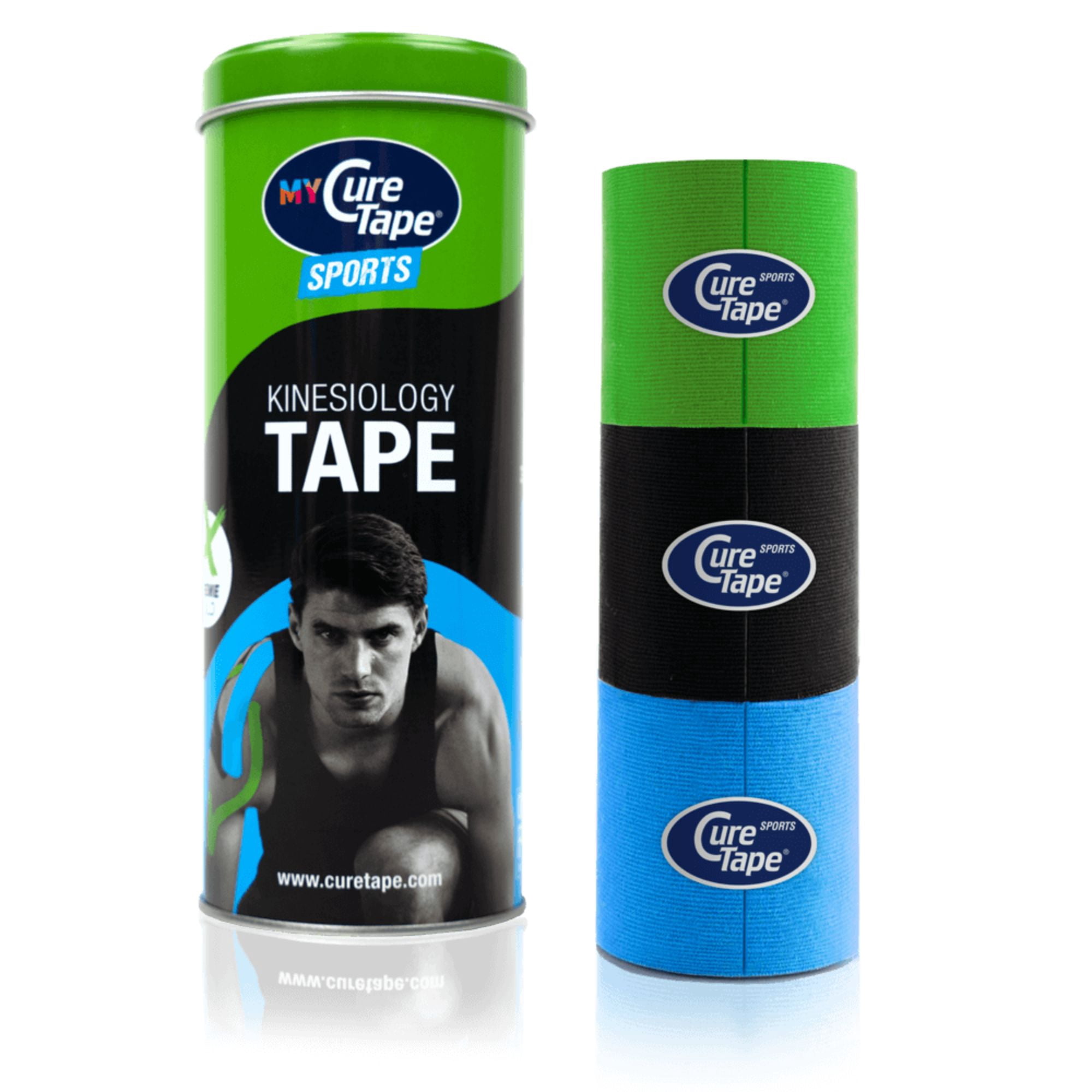 CureTape Cylinder Pack Sports Kinesiology Tape: 2 in. x 16.5 ft. (Pink ...