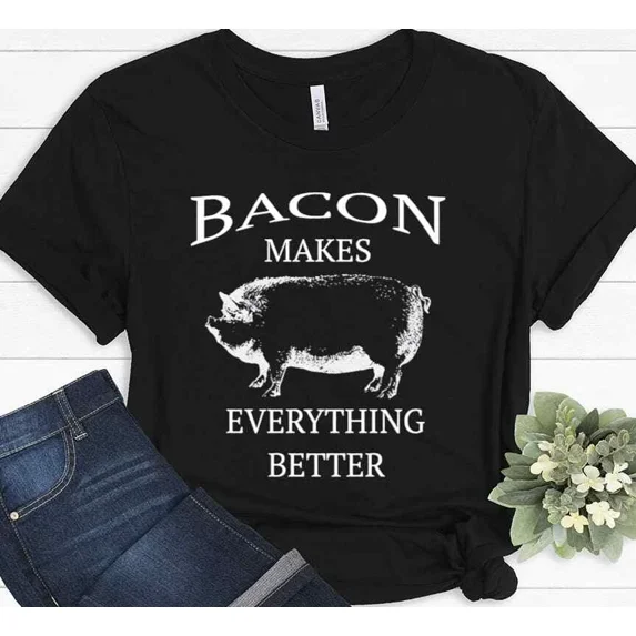 Cured Meat Makes Everything Better Funny Food Pork Lovers Farm Gift ...