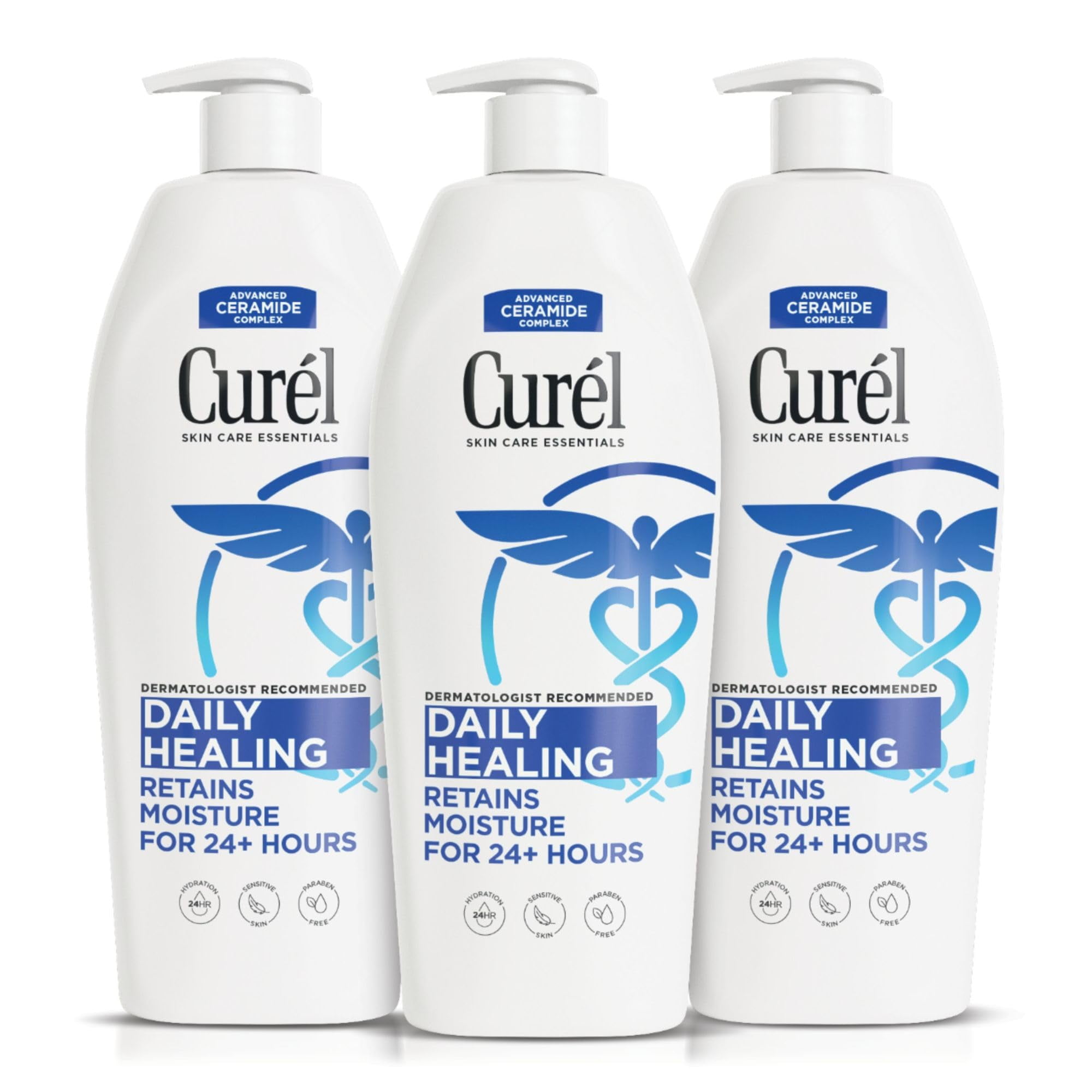 Curel Daily Healing Body VTF5 Lotion for Dry Skin, Hydrating Body ...