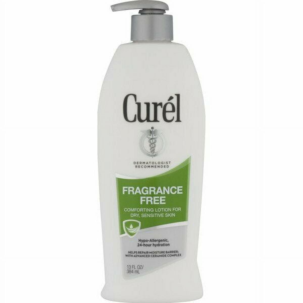 Curel Fragrance Free Comforting Lotion for Dry & Sensitive Skin 13oz, 3 ...