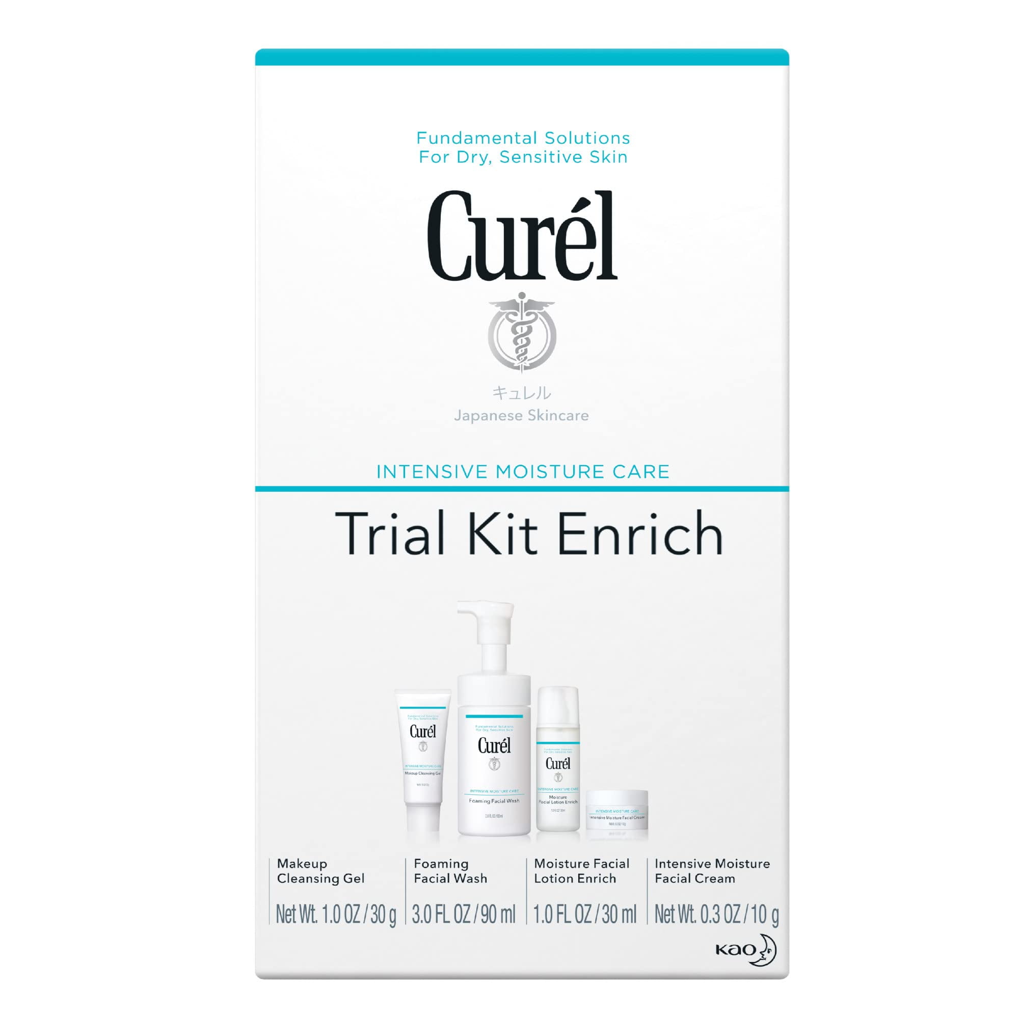 Curel Japanese Skin Care Travel Size Toiletries, for Dry, Sensitive ...