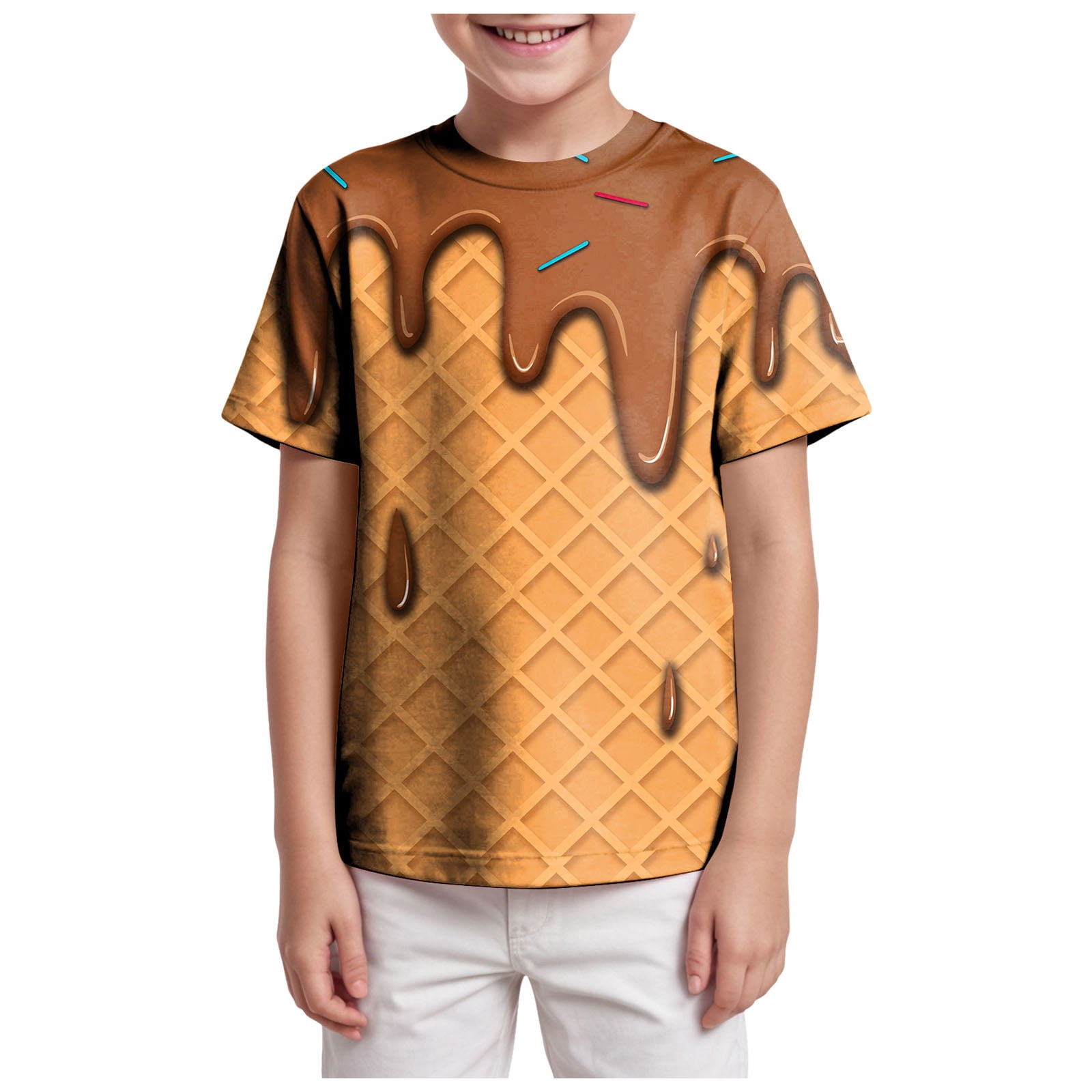 Curenmufel Boys Summer Short Sleeve Tops Cute Boys Graphic Tee Short ...