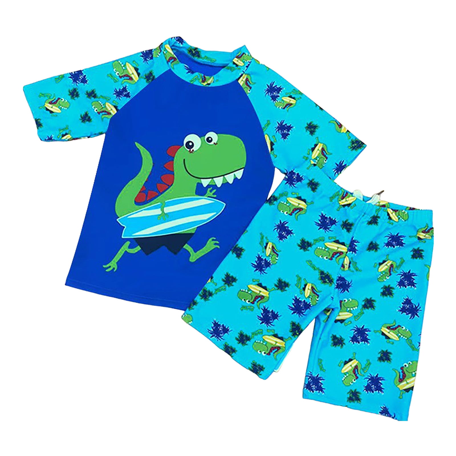 Curenmufel Boys Swim Set Rash Guard Boys Rash Guard Swimsuits Kids Two ...