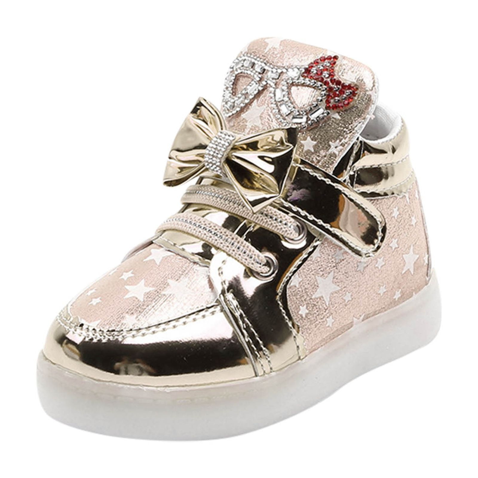 Curenmufel Girls Slip on Sneakers Kids Girls Metallic Fashion Sneaker ...