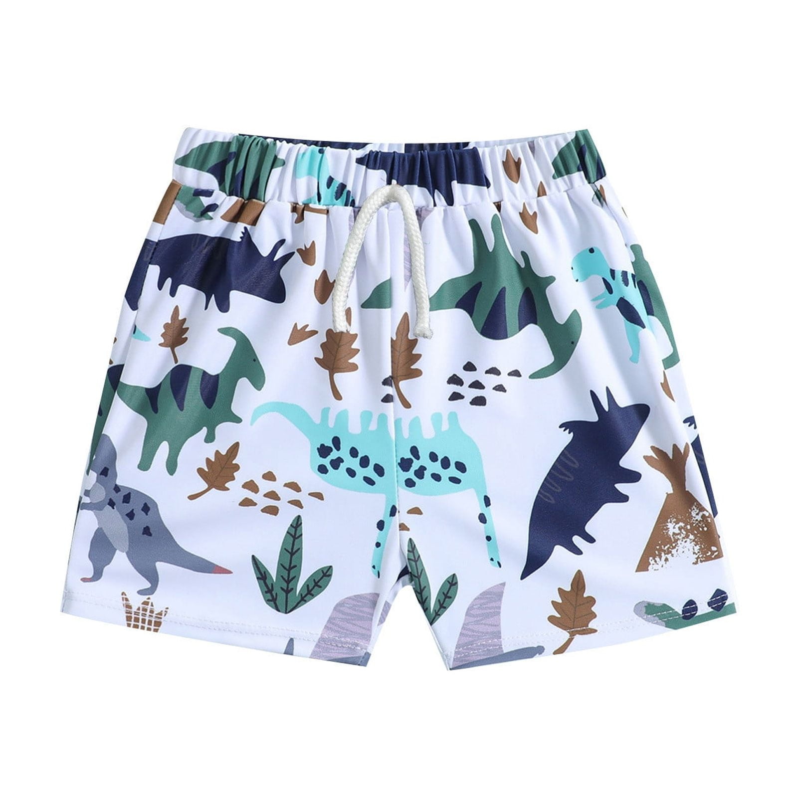 Curenmufel Toddler Baby Boy Swim Trunk Dinosaur/Tree Print Swim Board ...