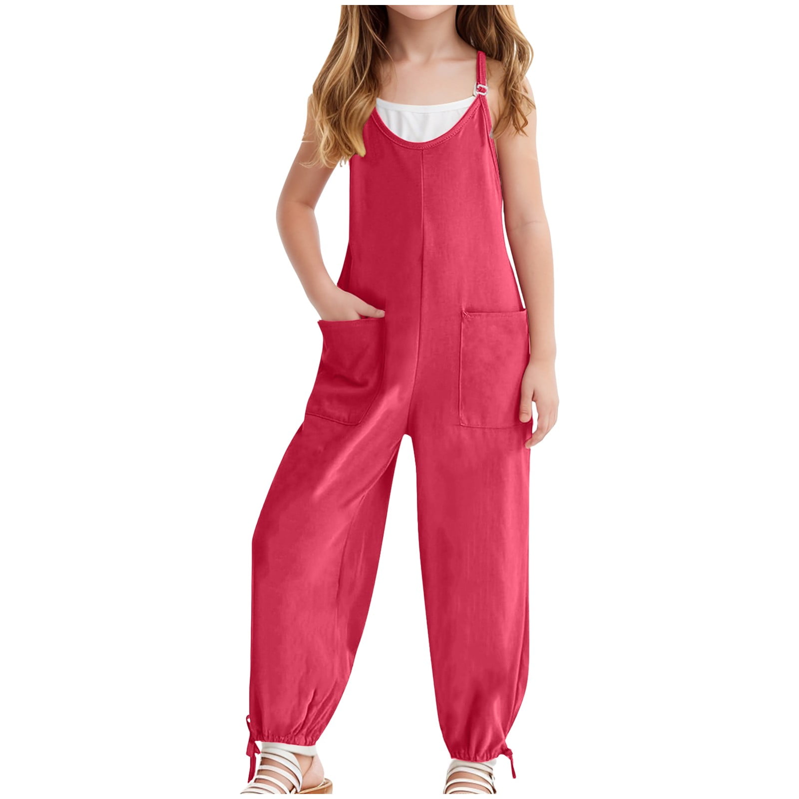 Curenmufel Tween Girl Spring Jumpsuit Girls Casual Jumpsuit Kids ...