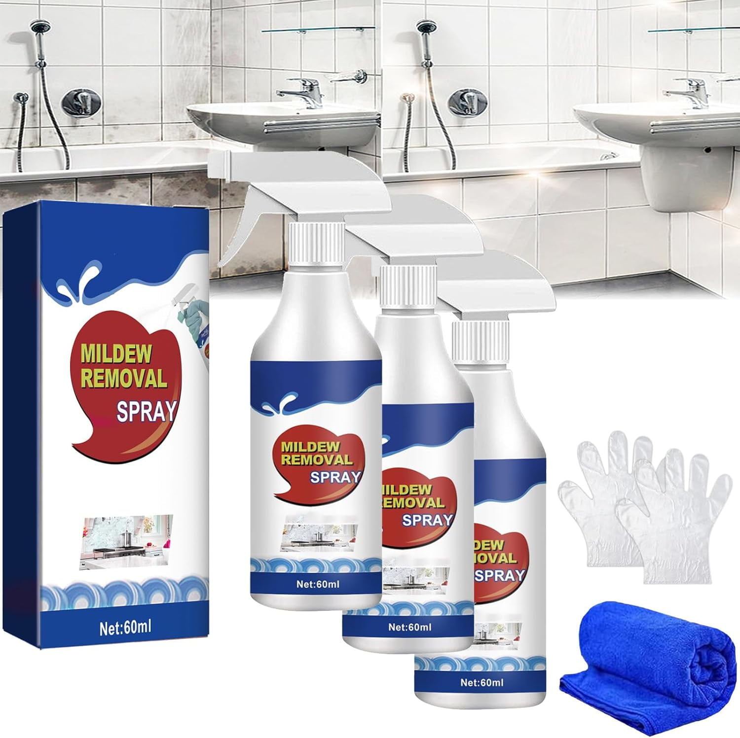 Curewayus Cleaner Foam, Bathroom Descaler Foam Cleaner, Multipurpose ...