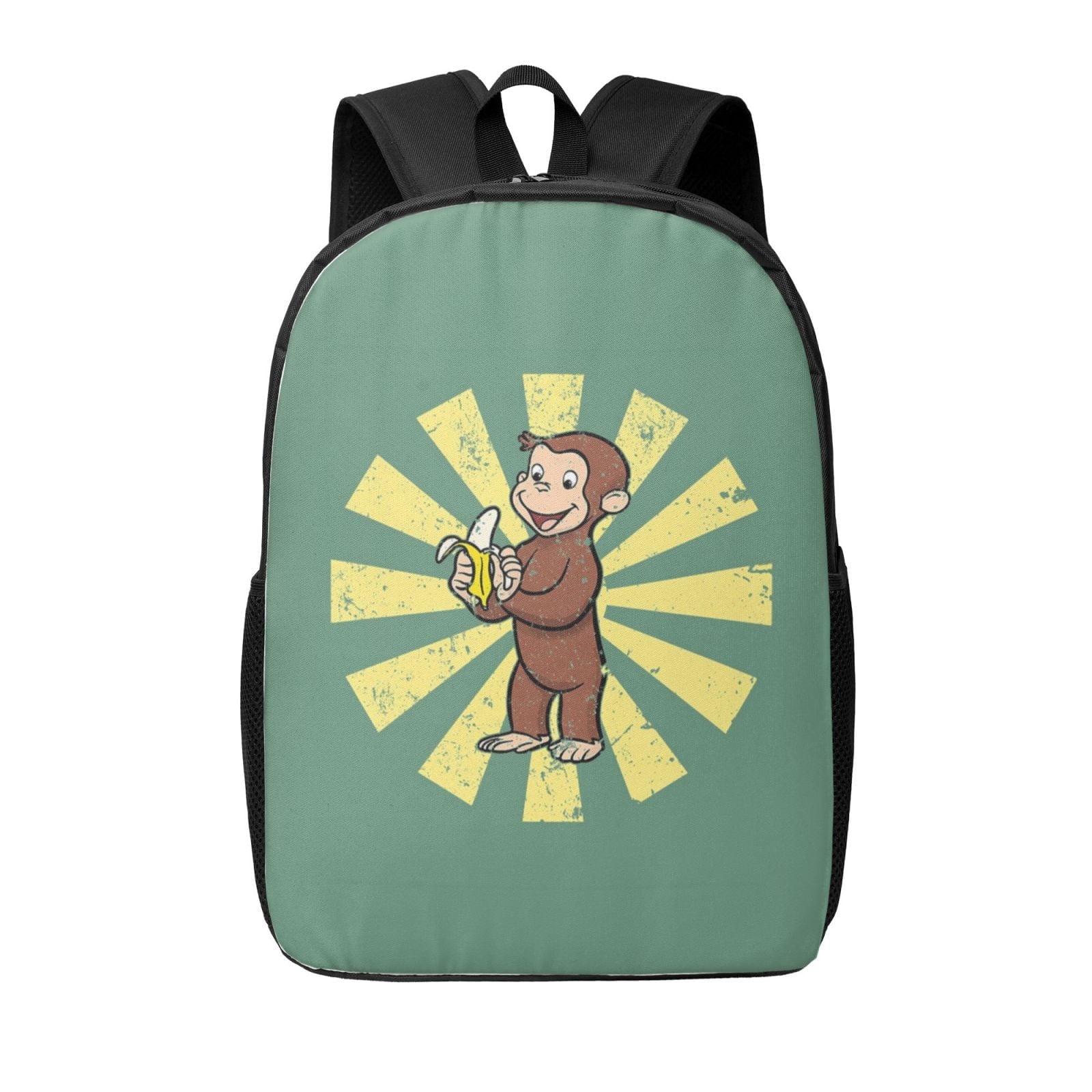 Curi-ous Geor-ge Backpack for Unisex 16 Inch Bookbag Travel Laptop Bag ...