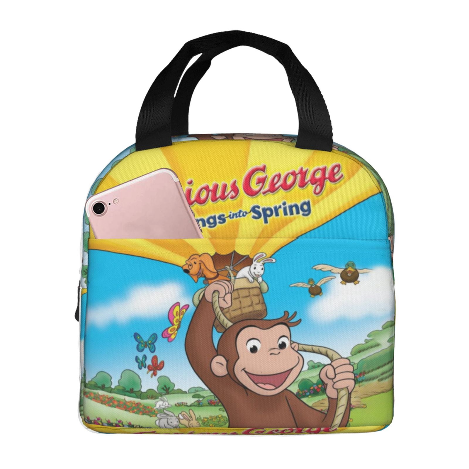 Curi0us Monkey Georgi Lunch Bag Lunch Box Reusable Bento Bag Hot & Cold ...