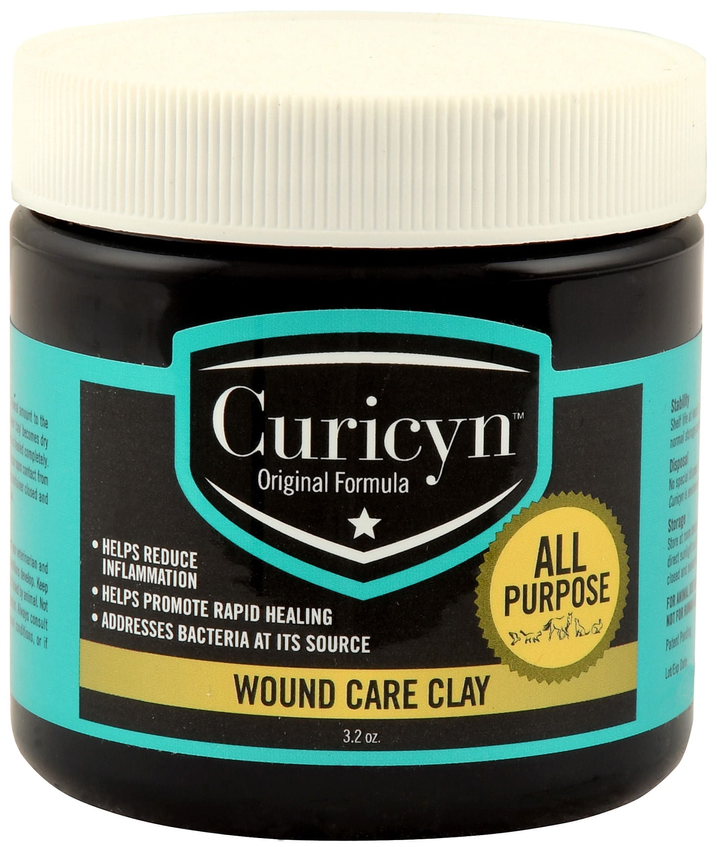 Curicyn, Wound Care Clay, 3.2oz, Animal Skin Treatment - Walmart.com