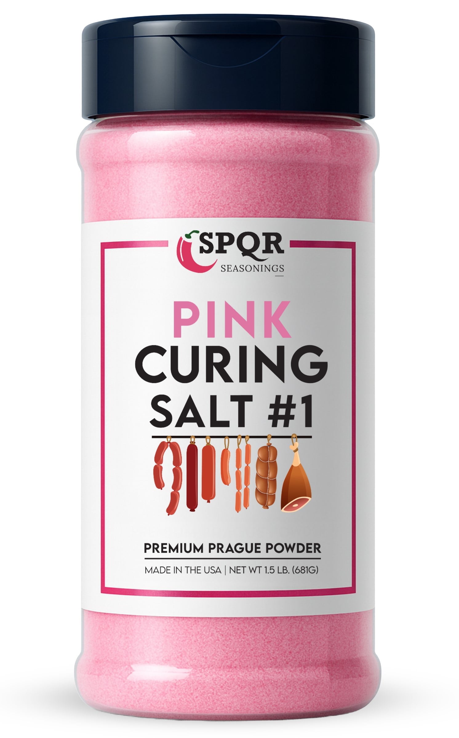 SPQRSeasonings, Curing Salt No.1, 1.5 Pound Bottle, Quick Cure ...