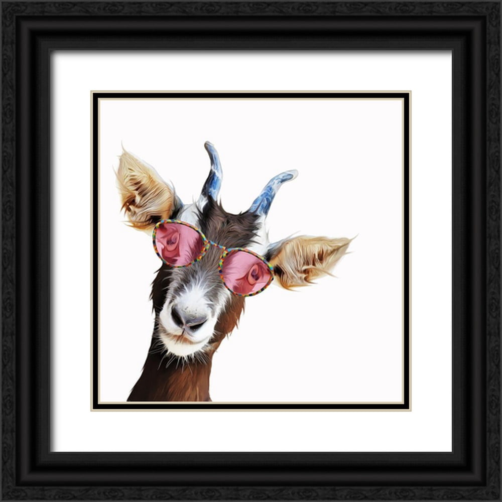 Curinga, Kim 26x26 Black Ornate Wood Framed with Double Matting Museum ...