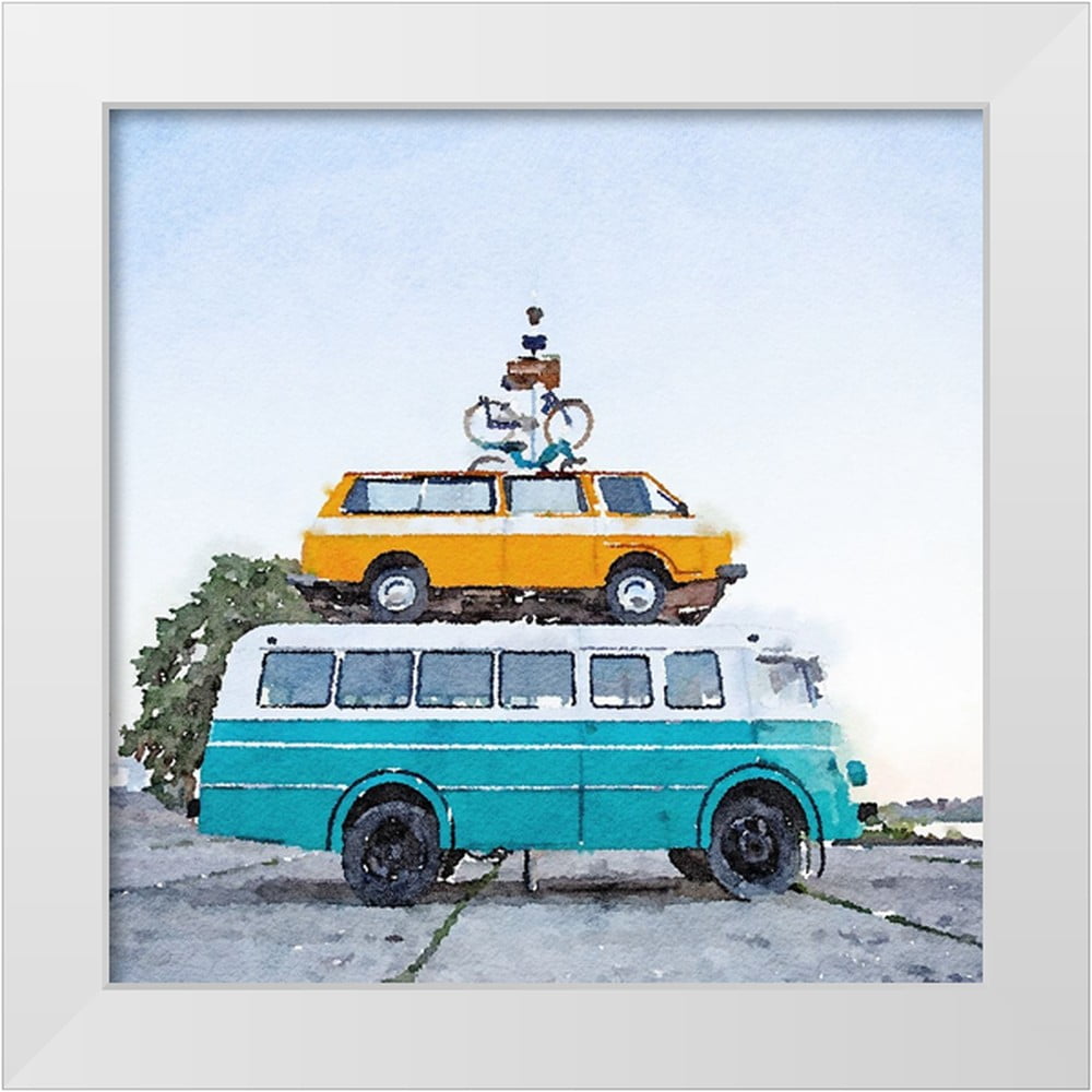 Curinga, Kim 26x26 White Modern Wood Framed Museum Art Print Titled - Rack n Stack - Walmart.com