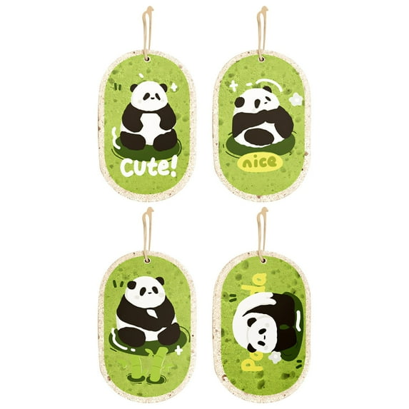 CurioCo Panda Kitchen Sponge Quick Dry Absorbent Dish Cleaning Sponge ...