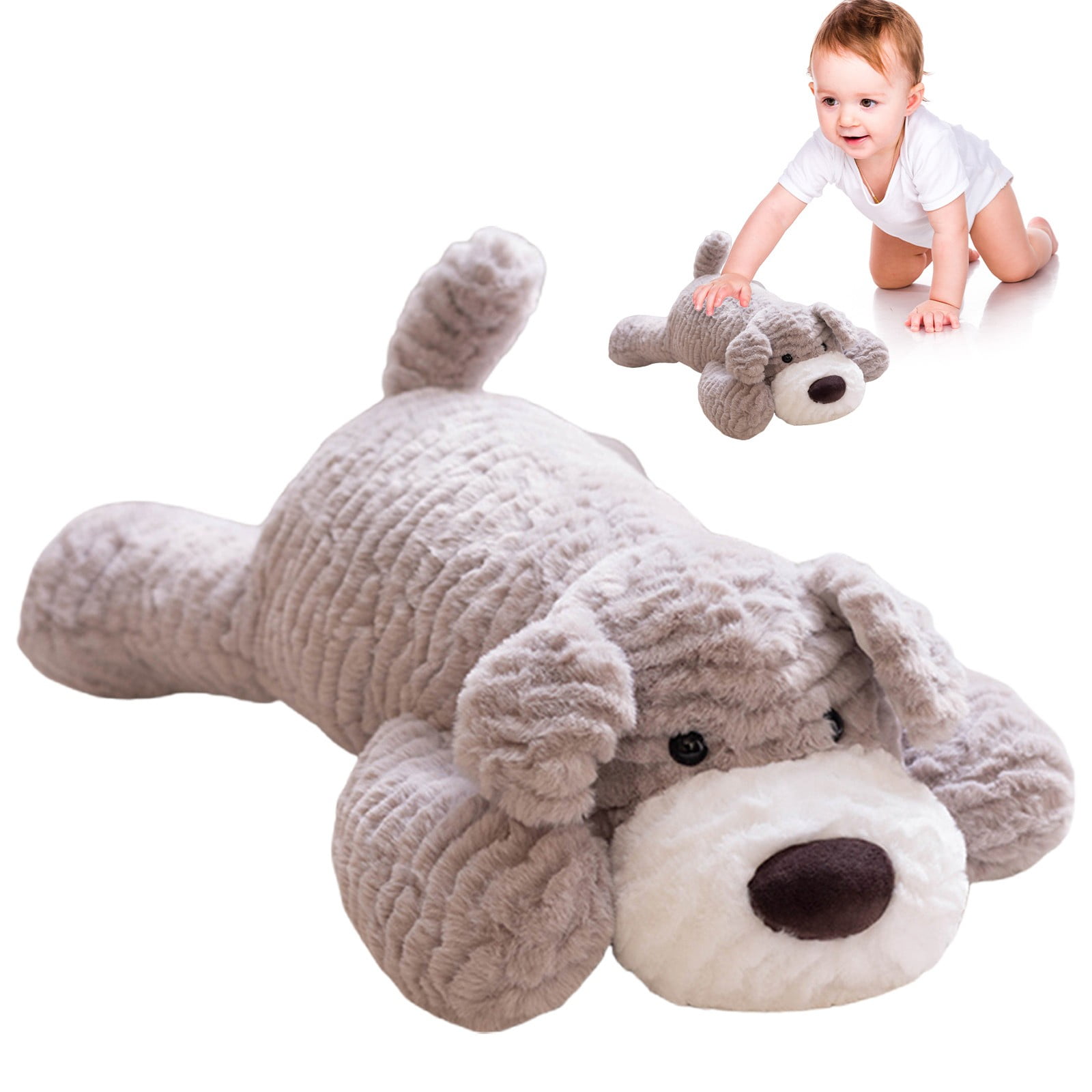 CurioCo Realistic Plush Dog Toy - Lifelike Soft Stuffed Animal for ...