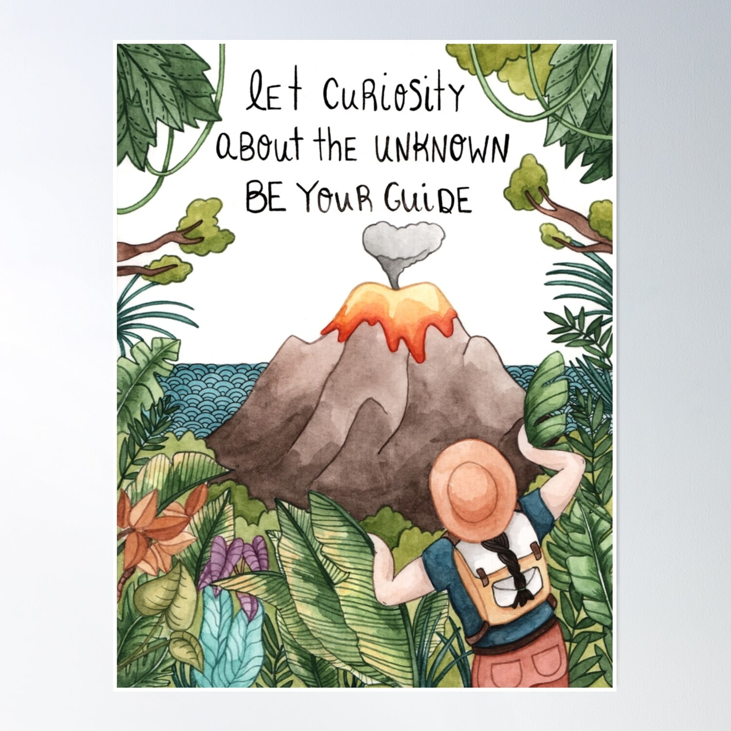 Curiosity Artwork Poster Wall Art, Modern Wall Decor, 12x18 UNFRAMED ...