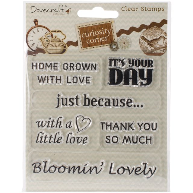 Curiosity Corner Clear Stamps, Sentiments - Walmart.com