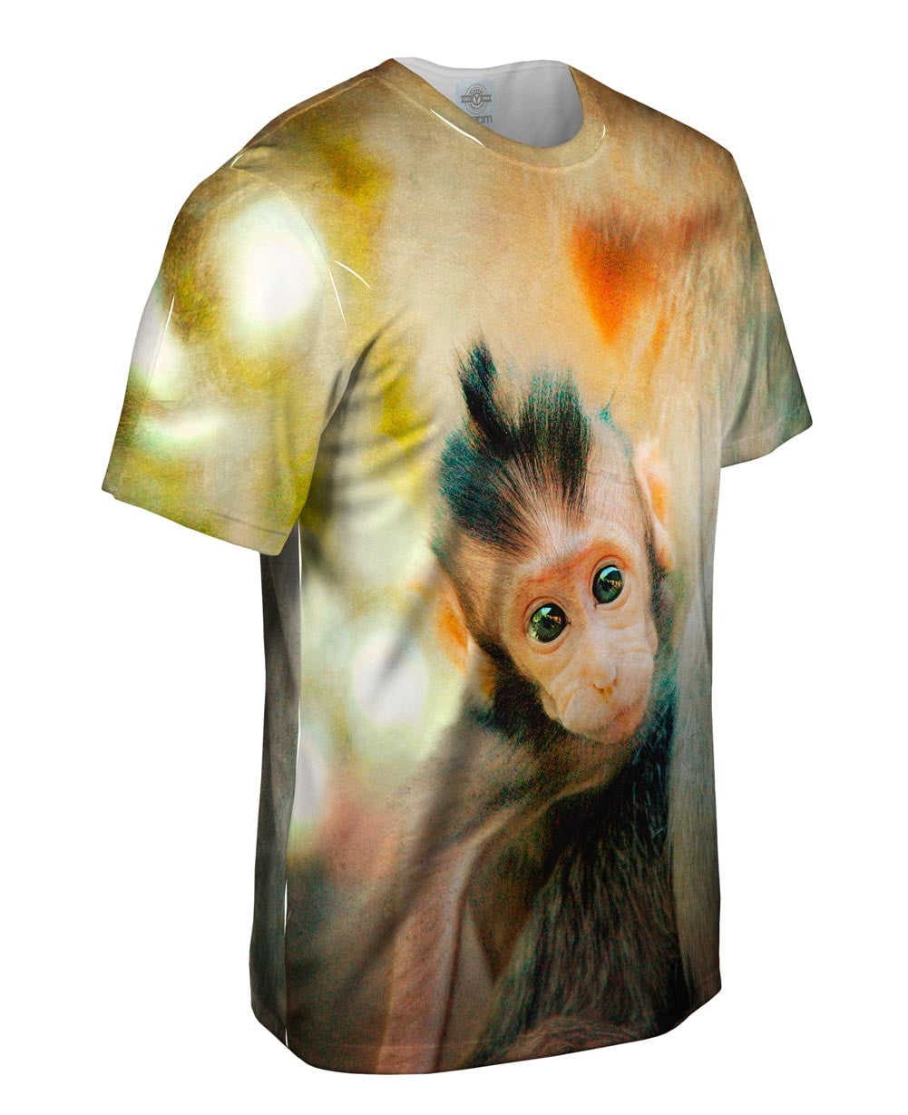 Curious Baby Monkey Mens T-Shirt All Over Print - Walmart.com
