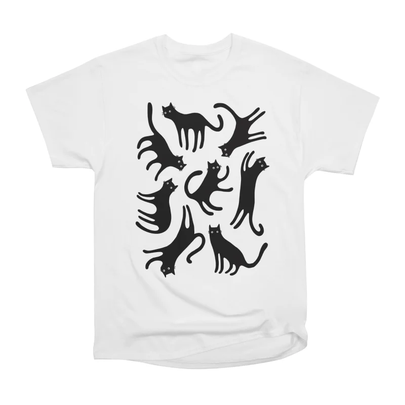 Curious Cats on Cool Blue T-Shirt Tee Gift For Him Merch For Her ...