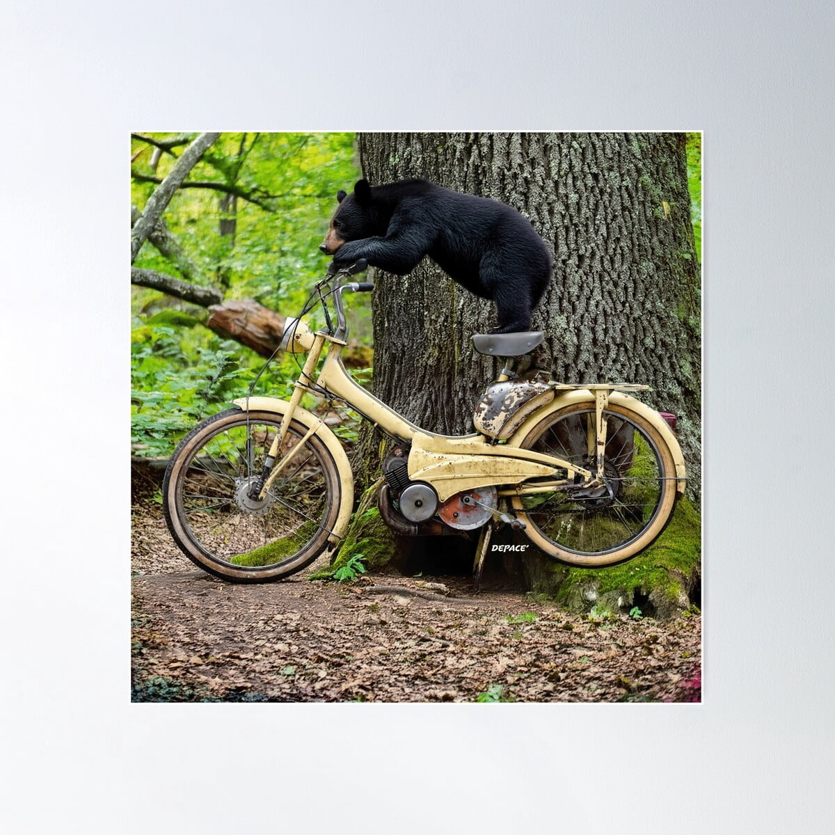 Curious Cub & The Forgotten Ride - Depace' Poster Wall Art, Modern Wall ...