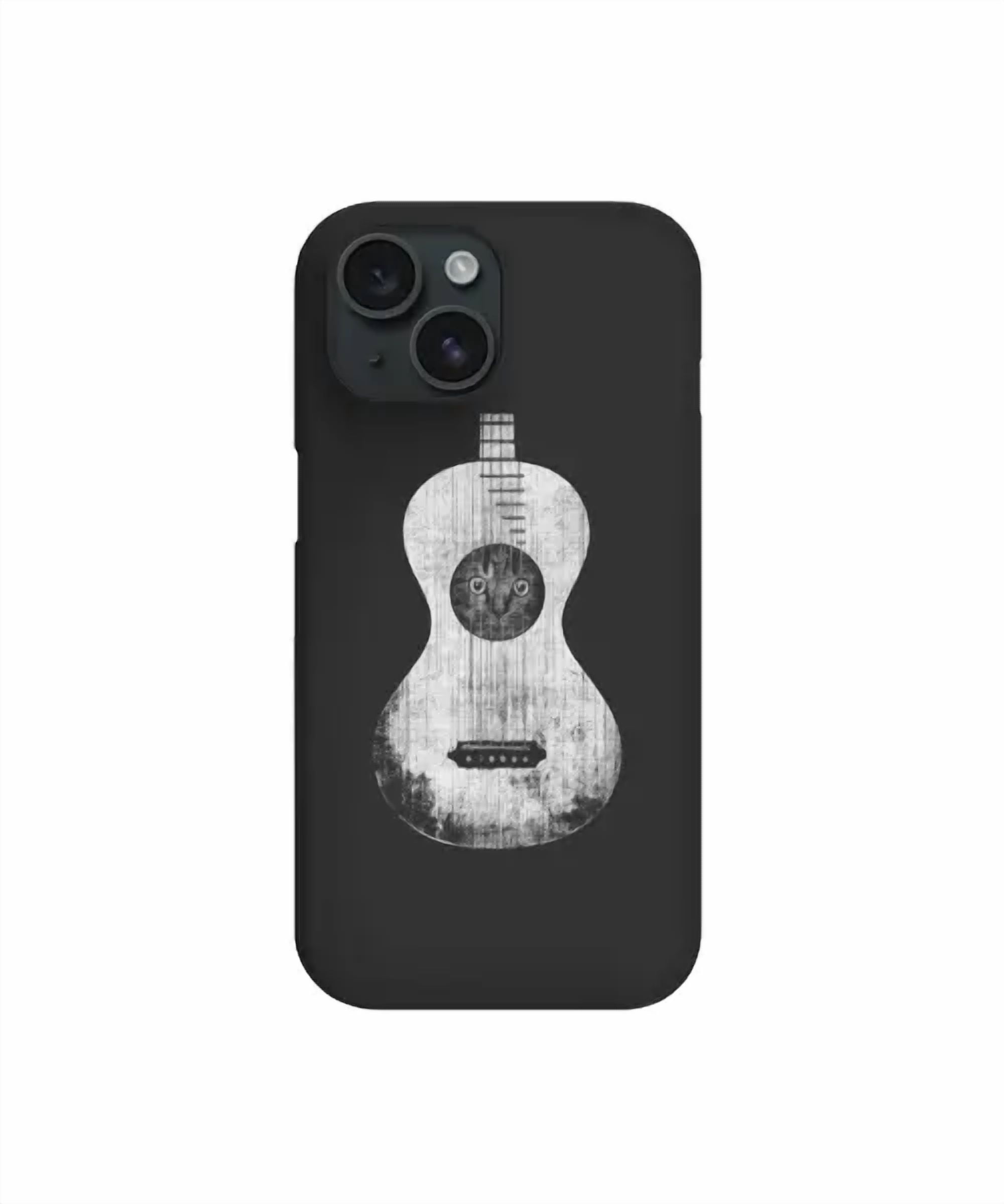 Curious Funny Cat Peeking Cute Pet Art Phone Case for iPhone 16 15 14 ...