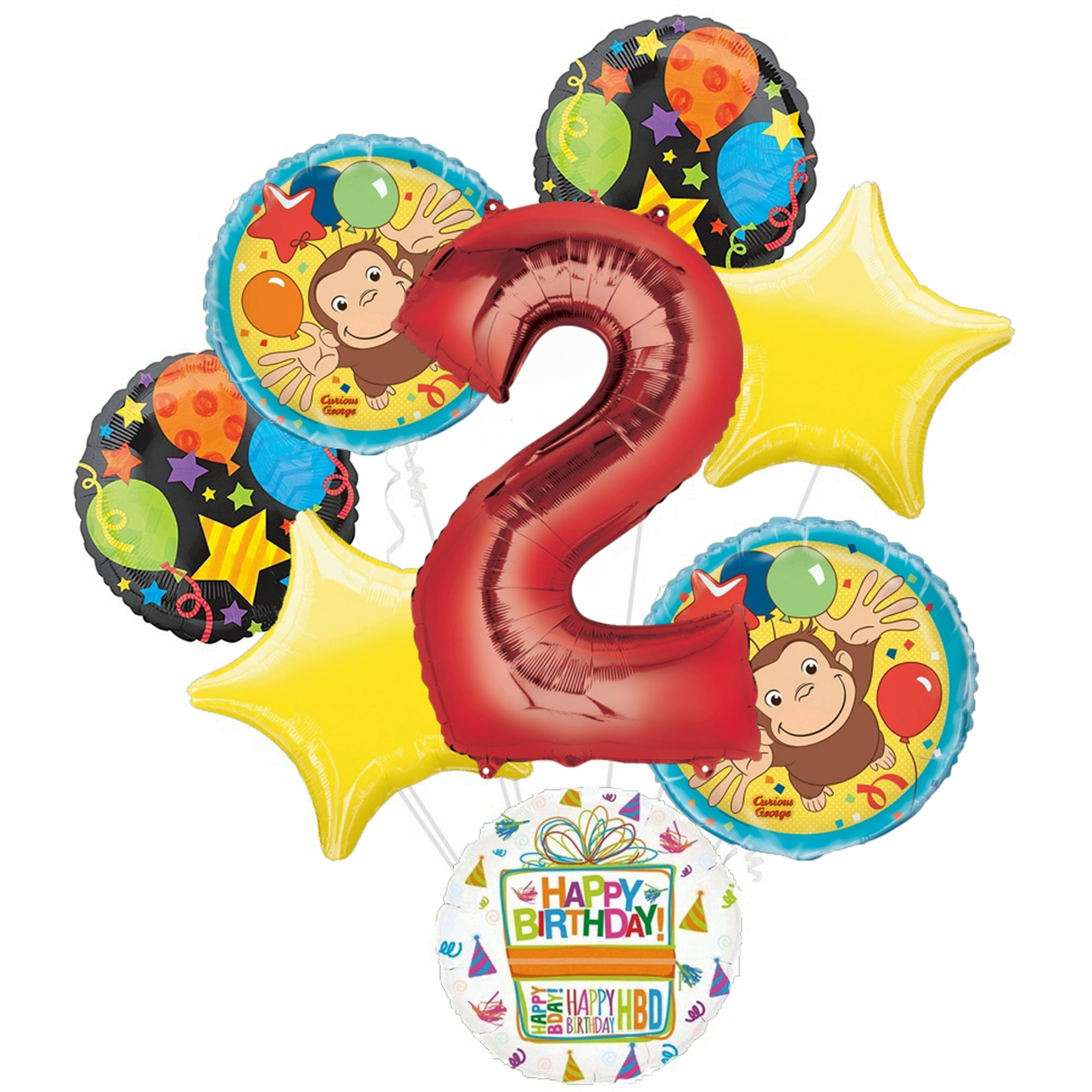 Curious George Birthday Balloons